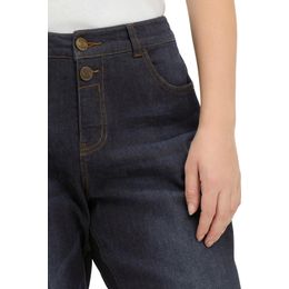 sheego Gro&szlig;e Gr&ouml;&szlig;en Boyfriend-Jeans mit extra-weitem Oberschenkel, dark blue, Gr&ouml;&szlig;e 52 - Damen