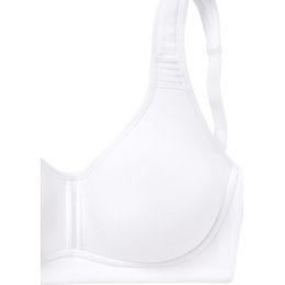 sheego Gro&szlig;e Gr&ouml;&szlig;en T-Shirt-BH, schwarz+wei&szlig;, Gr&ouml;&szlig;e 105E - Damen