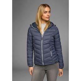 Polarino sheego Gro&szlig;e Gr&ouml;&szlig;en Steppjacke, rauchblau, Gr&ouml;&szlig;e 46 - Damen