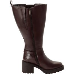 sheego Gro&szlig;e Gr&ouml;&szlig;en Weitschaftstiefel mit Zierschnalle, braun, Gr&ouml;&szlig;e 43 - Damen