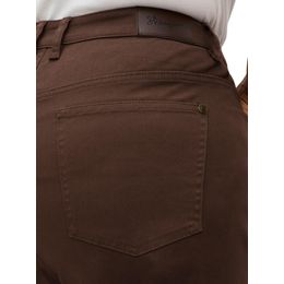 sheego Gro&szlig;e Gr&ouml;&szlig;en High-waist-Jeans mit Saumaufschlag, schoko, Gr&ouml;&szlig;e 46 - Damen