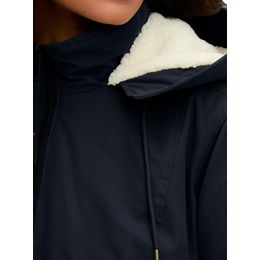 sheego Gro&szlig;e Gr&ouml;&szlig;en Parka mit Teddyfleece-Kapuze, tiefblau, Gr&ouml;&szlig;e 56 - Damen
