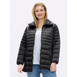 sheego Gro&szlig;e Gr&ouml;&szlig;en Steppjacke mit dezentem Glanz, silbergrau, Gr&ouml;&szlig;e 46 - Damen
