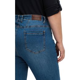 sheego Gro&szlig;e Gr&ouml;&szlig;en 5-Pocket-Jeans in schmaler Form, blue denim, Gr&ouml;&szlig;e 29 - Damen