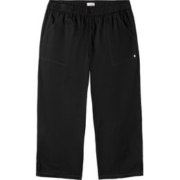 sheego Gro&szlig;e Gr&ouml;&szlig;en 7/8-Hose in weiter Form, schwarz, Gr&ouml;&szlig;e 48 - Damen