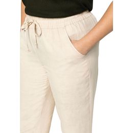 sheego Gro&szlig;e Gr&ouml;&szlig;en Schlupfhose im Leinen-Mix, natur, Gr&ouml;&szlig;e 46 - Damen