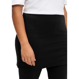 sheego by Joe Browns sheego Gro&szlig;e Gr&ouml;&szlig;en Rockleggings in 3/4-L&auml;nge, schwarz, Gr&ouml;&szlig;e 46 - Damen