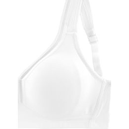 sheego Gro&szlig;e Gr&ouml;&szlig;en T-Shirt-BH, marine+wei&szlig;, Gr&ouml;&szlig;e 100C - Damen