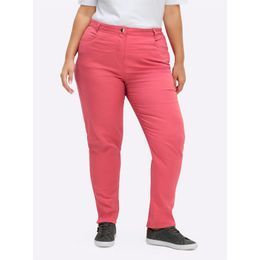 sheego Gro&szlig;e Gr&ouml;&szlig;en Jeans mit Stretch-Anteil, korallenrot, Gr&ouml;&szlig;e 54 - Damen