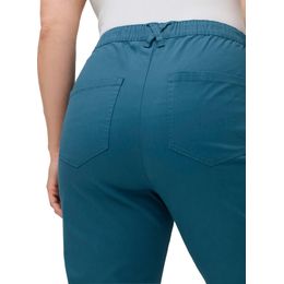 sheego Gro&szlig;e Gr&ouml;&szlig;en Schlupfhose aus Twill, topas, Gr&ouml;&szlig;e 56 - Damen