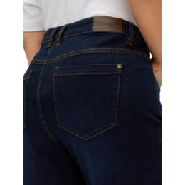 sheego Gro&szlig;e Gr&ouml;&szlig;en 5-Pocket-Jeans in gerader Beinform, dark blue, Gr&ouml;&szlig;e 44 - Damen