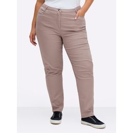 sheego Gro&szlig;e Gr&ouml;&szlig;en Jeans mit Stretch-Anteil, altros&eacute;, Gr&ouml;&szlig;e 52 - Damen