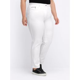 sheego Gro&szlig;e Gr&ouml;&szlig;en 5-Pocket-Jeans gerade geschnitten, wollwei&szlig;, Gr&ouml;&szlig;e 235 - Damen