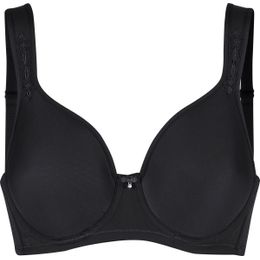 sheego Gro&szlig;e Gr&ouml;&szlig;en BH ohne B&uuml;gel mit nahtlosen Cups, schwarz, Gr&ouml;&szlig;e 100D - Damen