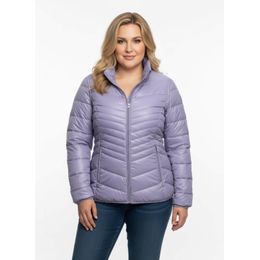 sheego Gro&szlig;e Gr&ouml;&szlig;en Steppjacke mit abzippbaren &Auml;rmeln, flieder, Gr&ouml;&szlig;e 48 - Damen