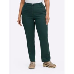 sheego Gro&szlig;e Gr&ouml;&szlig;en Stretch-Hose mit Nieten an den Taschen, tannengr&uuml;n, Gr&ouml;&szlig;e 50 - Damen
