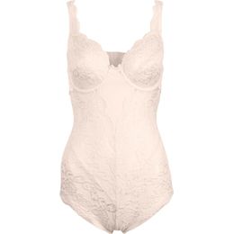 Sassa Mode sheego Gro&szlig;e Gr&ouml;&szlig;en Body mit B&uuml;gel Vorderteil aus Spitze, puder, Gr&ouml;&szlig;e 80D - Damen