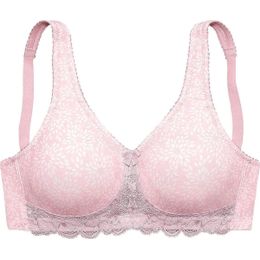 sheego Gro&szlig;e Gr&ouml;&szlig;en Entlastungs-BH, rosa-puder, Gr&ouml;&szlig;e 85B - Damen