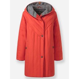 sheego Gro&szlig;e Gr&ouml;&szlig;en Jacke im Steppmuster-Mix, w&auml;rmend, terra-steingrau, Gr&ouml;&szlig;e 48 - Damen
