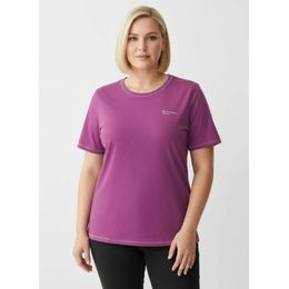 sheego Gro&szlig;e Gr&ouml;&szlig;en Funktionsshirt in atmungsaktiver Qualit&auml;t, magenta, Gr&ouml;&szlig;e 52/54 - Damen