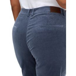sheego Gro&szlig;e Gr&ouml;&szlig;en Chinohose mit dehnbaren N&auml;hten, rauchblau, Gr&ouml;&szlig;e 54 - Damen