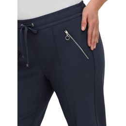 sheego Gro&szlig;e Gr&ouml;&szlig;en Schlupfhose mit Tunnelzug, bi-elastisch, tiefblau, Gr&ouml;&szlig;e 46 - Damen