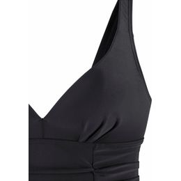 Lascana sheego Gro&szlig;e Gr&ouml;&szlig;en Badeanzug, schwarz, Gr&ouml;&szlig;e 44C - Damen
