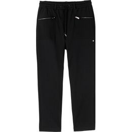 sheego Gro&szlig;e Gr&ouml;&szlig;en Jogg Pants im Cargo-Stil, schwarz, Gr&ouml;&szlig;e 54 - Damen