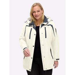 sheego Gro&szlig;e Gr&ouml;&szlig;en Funktionsjacke wind- und wasserabweisend, wei&szlig;, Gr&ouml;&szlig;e 48 - Damen