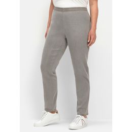 sheego Gro&szlig;e Gr&ouml;&szlig;en Schlupfjeans schmal geschnitten, grey denim, Gr&ouml;&szlig;e 24 - Damen