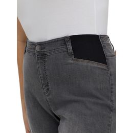 sheego Gro&szlig;e Gr&ouml;&szlig;en Jeans mit weitem Bein und Stretch-Eins&auml;tzen, anthrazit-grey-denim, Gr&ouml;&szlig;e 48 - Damen