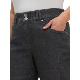 sheego Gro&szlig;e Gr&ouml;&szlig;en Jeans in 5-Pocket-Form, black denim, Gr&ouml;&szlig;e 56 - Damen