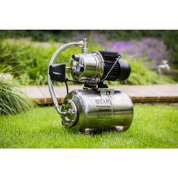 T.I.P. HWW 4500 INOX Hauswasserwerk - Edelstahl 31140, 4.350 l/h, 50 m F&ouml;rderh&ouml;he, 1.200 W, 22 l Druckkessel