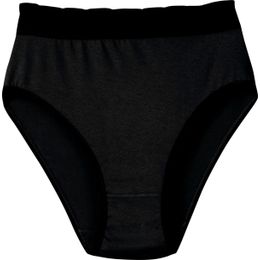 w&auml;schepur sheego Gro&szlig;e Gr&ouml;&szlig;en Slip mit breitem, elastischem Bund, schwarz, Gr&ouml;&szlig;e 48 - Damen