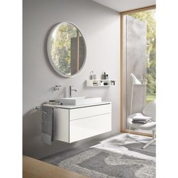 Duravit DuraSquare Aufsatzbecken 60cm weiss mit L-Cube Konsolenwaschtischunterbau 102 x 55 cm weiß hochglanz
