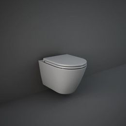 RAK Feeling WC Set mit WC-Sitz sp&uuml;lrandlos, grau matt