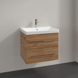 Villeroy & Boch Villeroy und Boch Avento Waschtisch-Unterschrank A89000RH 63x51,4x45,2cm, 2 Ausz&uuml;ge, wandh&auml;ngend, Kansas Oak