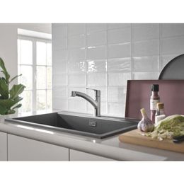Grohe QuickFix Start K&uuml;chenarmatur 30531DC1 supersteel, herausziehbare Dual Sp&uuml;lbrause