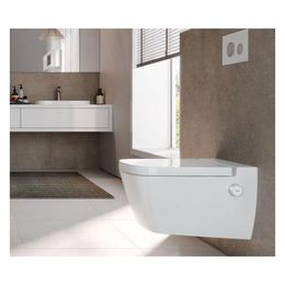 TECE TECEone Dusch-WC 9700212 mit Duschfunktion, Set mit Deckel, Kaltwasser, wei&szlig;