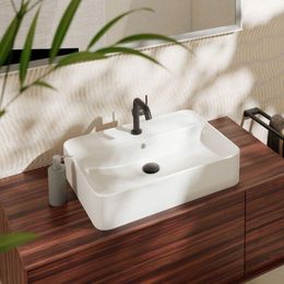 Hansgrohe Xuniva Aufsatzwaschtisch 61082450 600x450mm, mit Hahnloch/&Uuml;berlauf, SmartClean, wei&szlig;