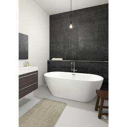 Riho Inspire freistehende Badewanne B085001005 wei&szlig;, 180 x 80 cm, ohne F&uuml;llfunktion, oval