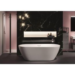 Riho Inspire freistehende Badewanne B091004005 wei&szlig;, 160x75cm, mit F&uuml;llfunktion RihoFall chrom
