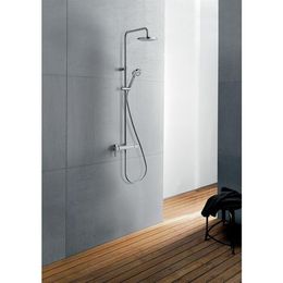 Kludi Logo Einhebelmischer Dual-Shower-System 6808505-00 chrom, mit Kopf- und Handbrause
