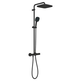 Grohe Vitalio Comfort 250 Duschsystem 266962431 mit Thermostatbatterie f&uuml;r die Wandmontage mattschwarz