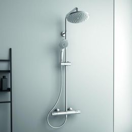 Ideal Standard Idealrain Duschsystem A7208AA verchromt, mit CeraTherm T25 Brausethermostat