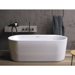 Riho Modesty freistehende Badewanne B090005005 wei&szlig;, 170x76cm, mit F&uuml;llfunktion RihoFall, mit Sch&uuml;rze