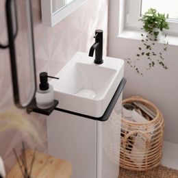 Hansgrohe Xelu Q Handwaschbecken 61084450 360x250mm, Ablage rechts, mit Hahnloch, ohne &Uuml;berlauf, SmartClean, wei&szlig;