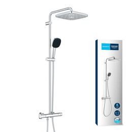 Grohe Vitalio Comfort 250 Duschsystem 26696001 mit Thermostatbatterie f&uuml;r die Wandmontage chrom