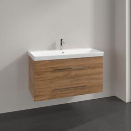 Villeroy & Boch Villeroy und Boch Avento Waschtisch-Unterschrank A89200RH 98x51,4x45,2cm, 2 Ausz&uuml;ge, wandh&auml;ngend, Kansas Oak