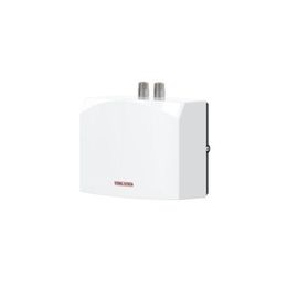 Stiebel Eltron elektronischer Mini-Durchlauferhitzer DEM 7 f&uuml;rs Handwaschbecken, 6,5 kW, ohne Stecker Starkstromanschluss 400v, druckfest + drucklos, 232769